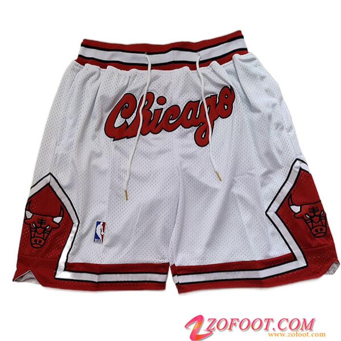 Junior Shorts NBA Chicago Bulls Blanc