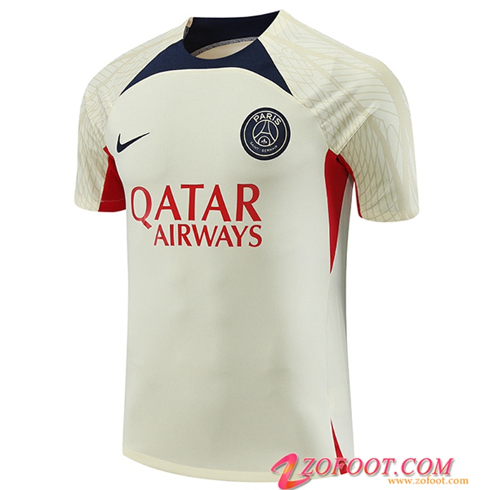 Nouveau Type Training T-Shirts PSG Jaune 2023/2024 -02